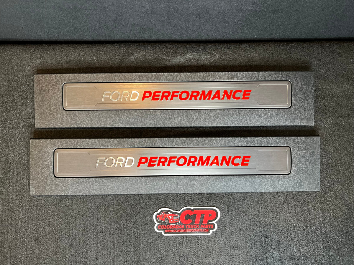 FORD PERFORMANCE REGULAR CAB F150 2015-2024 DOOR SILL PLATES ...